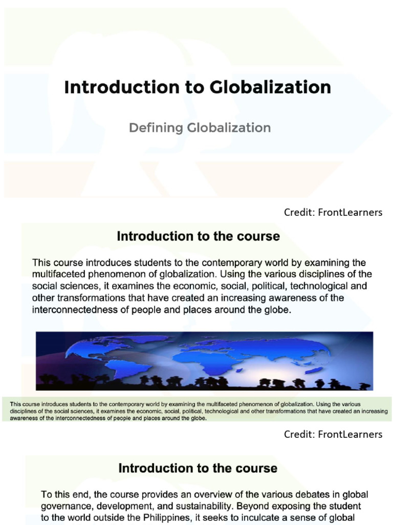 Understanding Globalization's Impact | PDF | Globalization | Economies