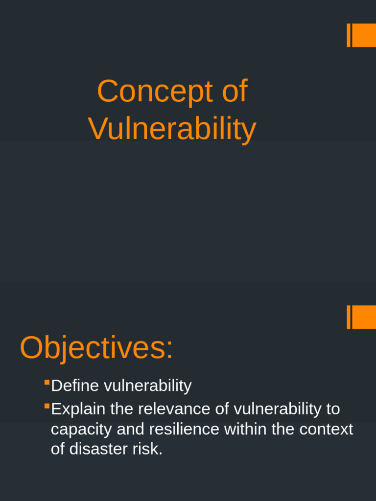 Concept of Vulnerability | PDF | Vulnerability | Disability