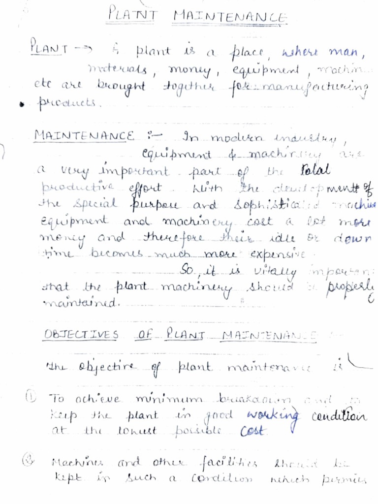 maintenance and replacement food plant layout | PDF