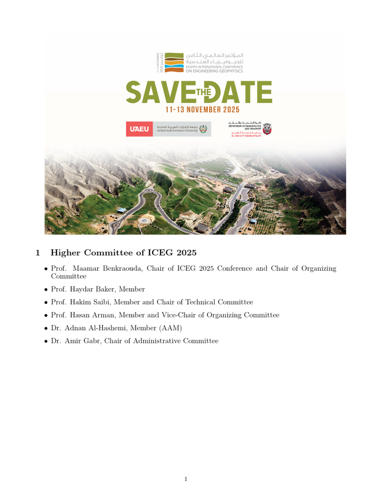 ICEG 2025 Conference Overview | PDF | United Arab Emirates | Science