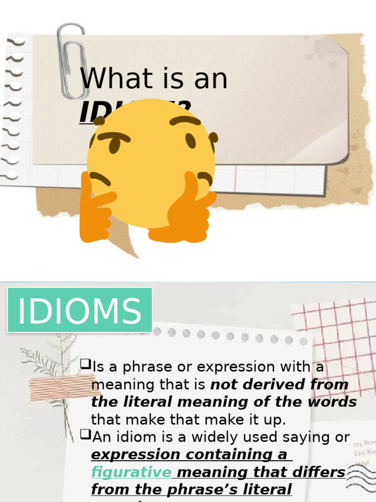 Understanding Idioms and Their Uses | PDF | Idiom