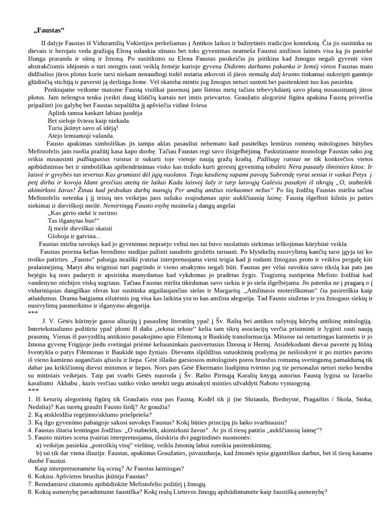 Faustas | PDF