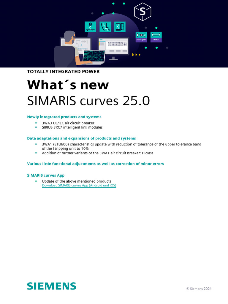Siemens SIMARIS Curves Update 25.0 | PDF