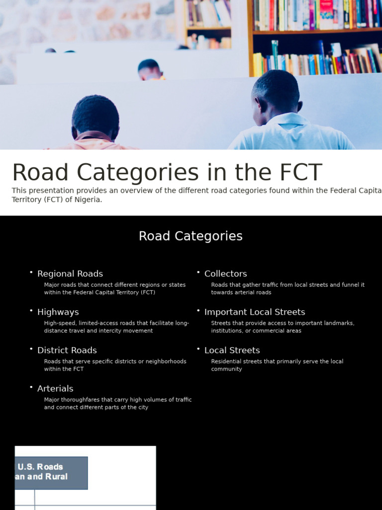 Road Categories in The FCT | PDF | Street | Traffic