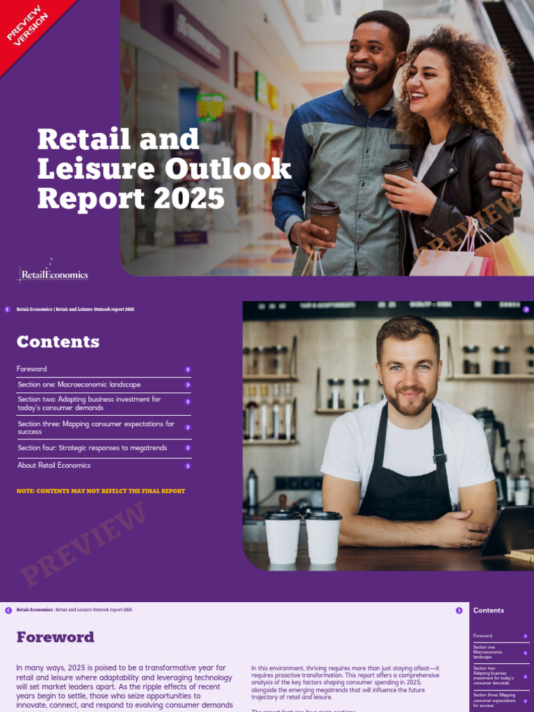 Retail and Leisure Outlook Report 2025 - Preview Report - Retail ...