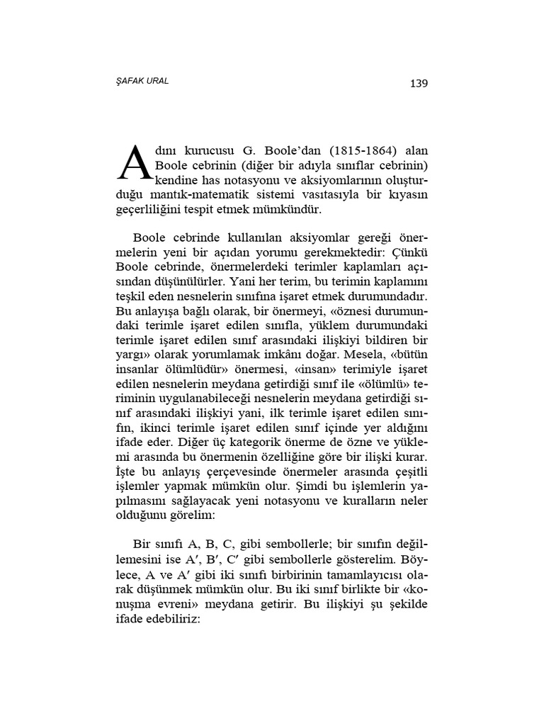 B06 Boole Cebiri | PDF