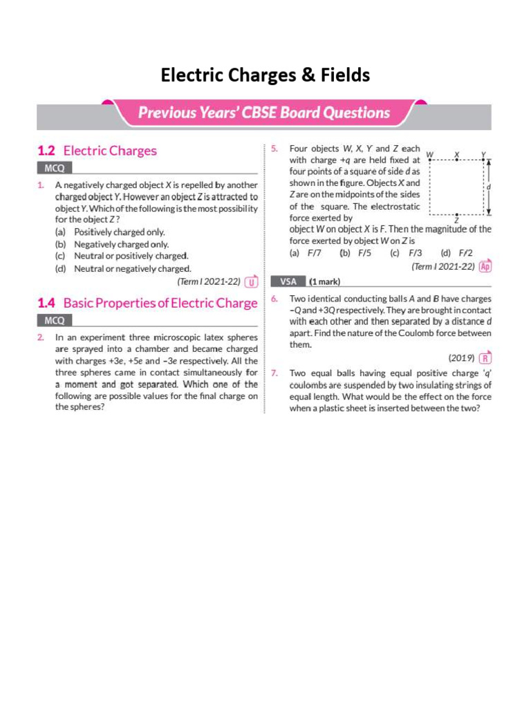 Understanding Electric Charges & Fields | PDF