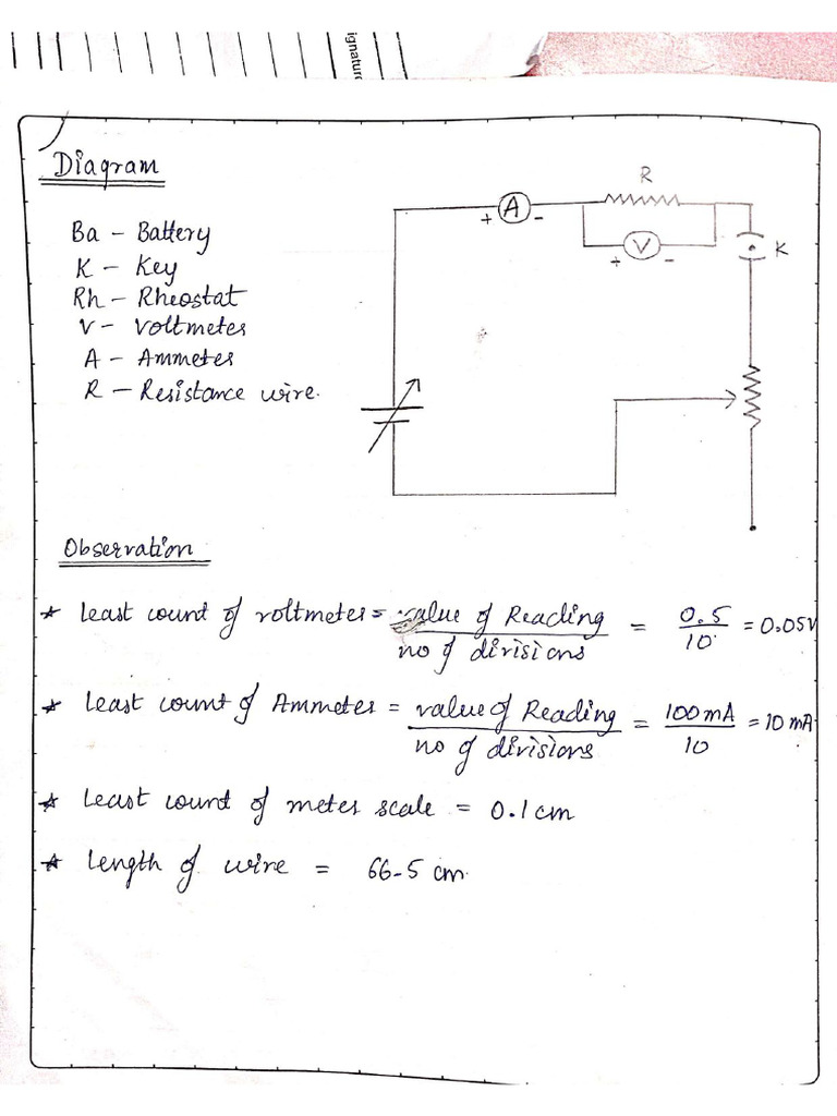 Physics Lab Record - 1 | PDF