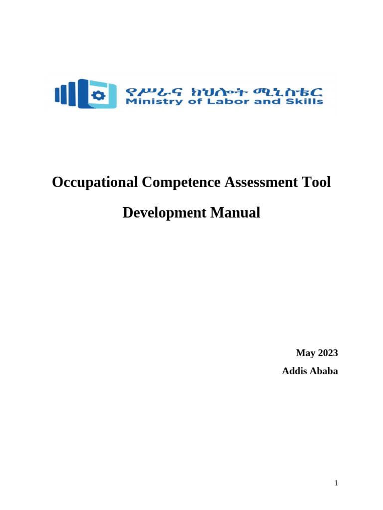 1 Assessment Tools Dev't Manual | PDF | Educational Assessment | Skill