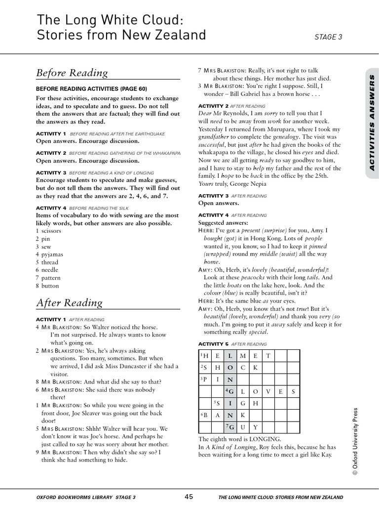 Activities Answers | PDF