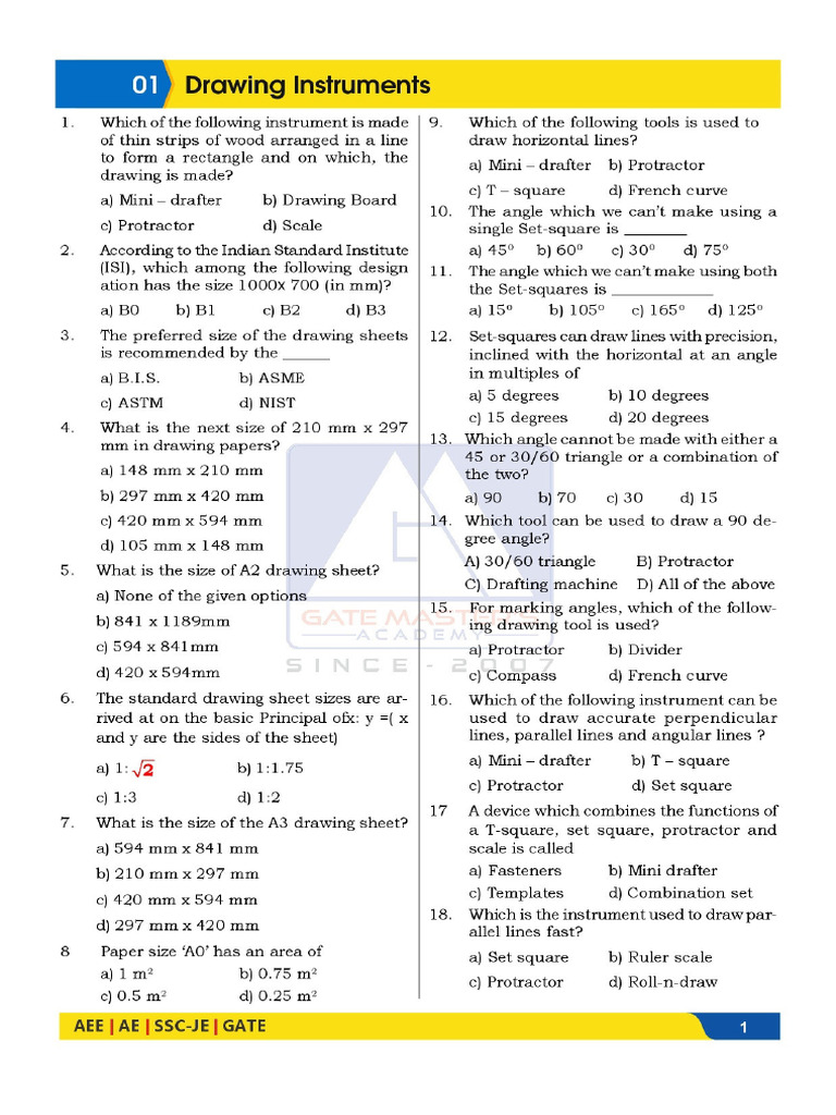Drawing instruments | PDF