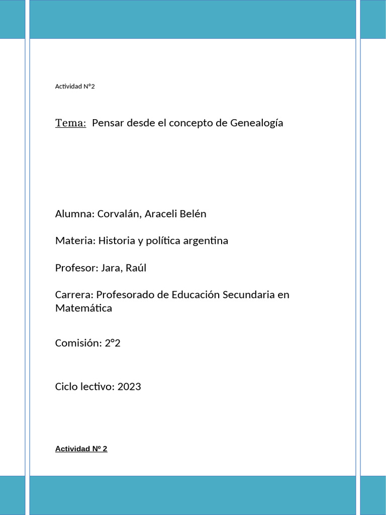 Actividad Nº2_Corvalán Araceli | PDF