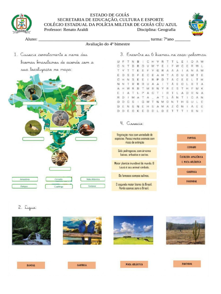 Atividade Adap 7 Ano 4 Bim | PDF