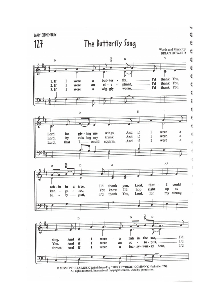 Butterfly Song p1 | PDF