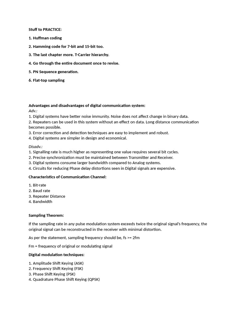 DCS Information | PDF | Modulation | Sampling (Signal Processing)