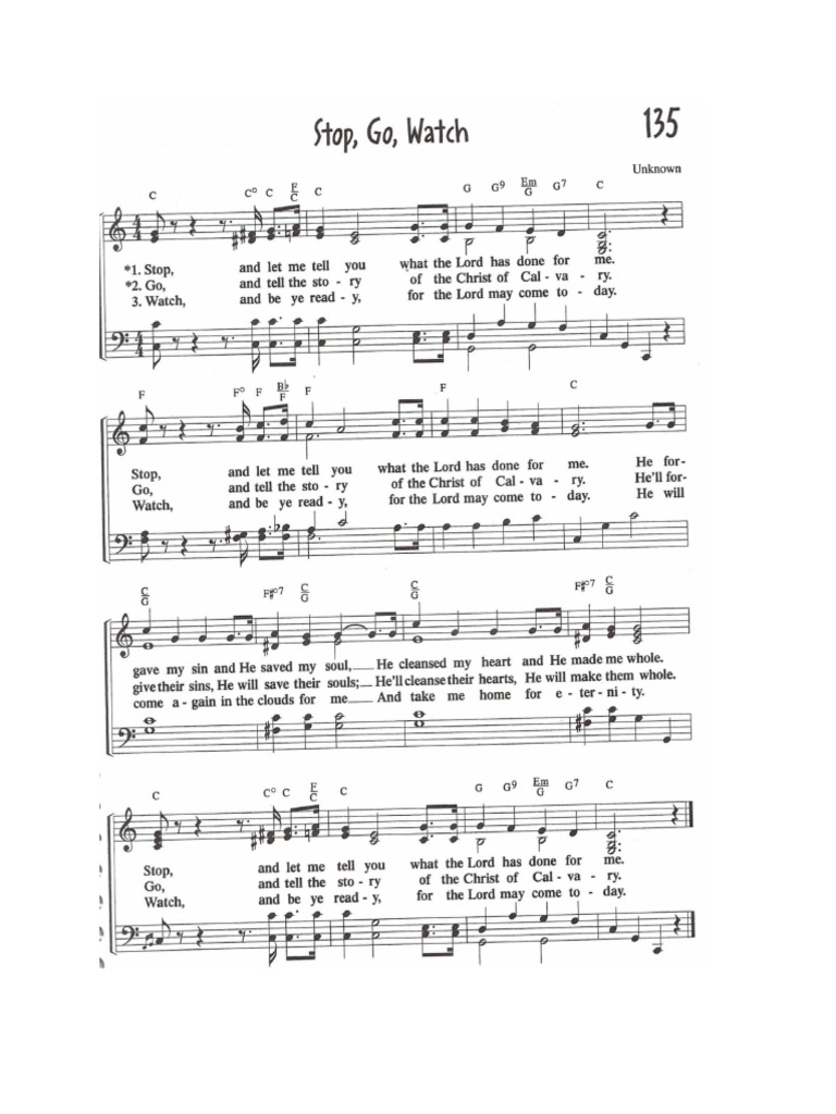 Stop and Let Me Tell You Song | PDF