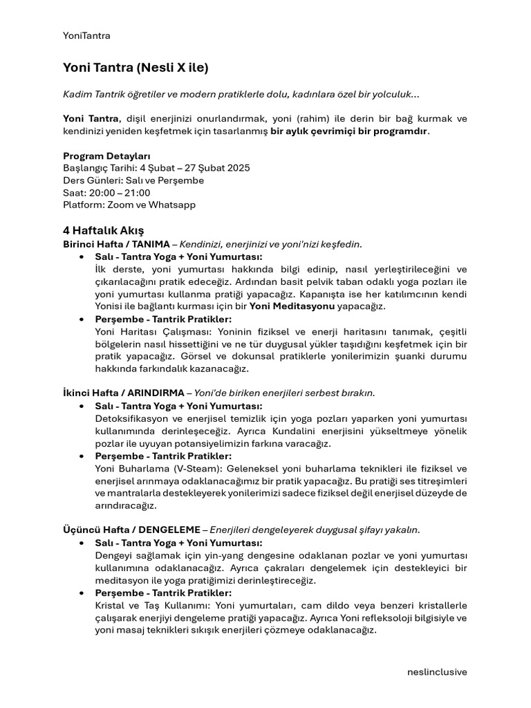 Yoni Tantra (NesliX Ile) | PDF