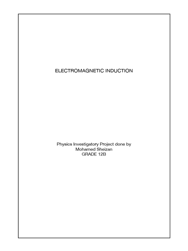 Emi | PDF | Electromagnetic Induction | Transformer