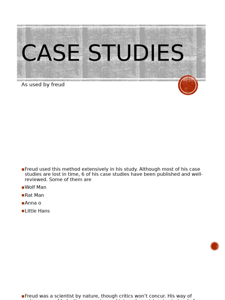 Freud's Case Studies: Analysis & Insights | PDF | Sigmund Freud ...