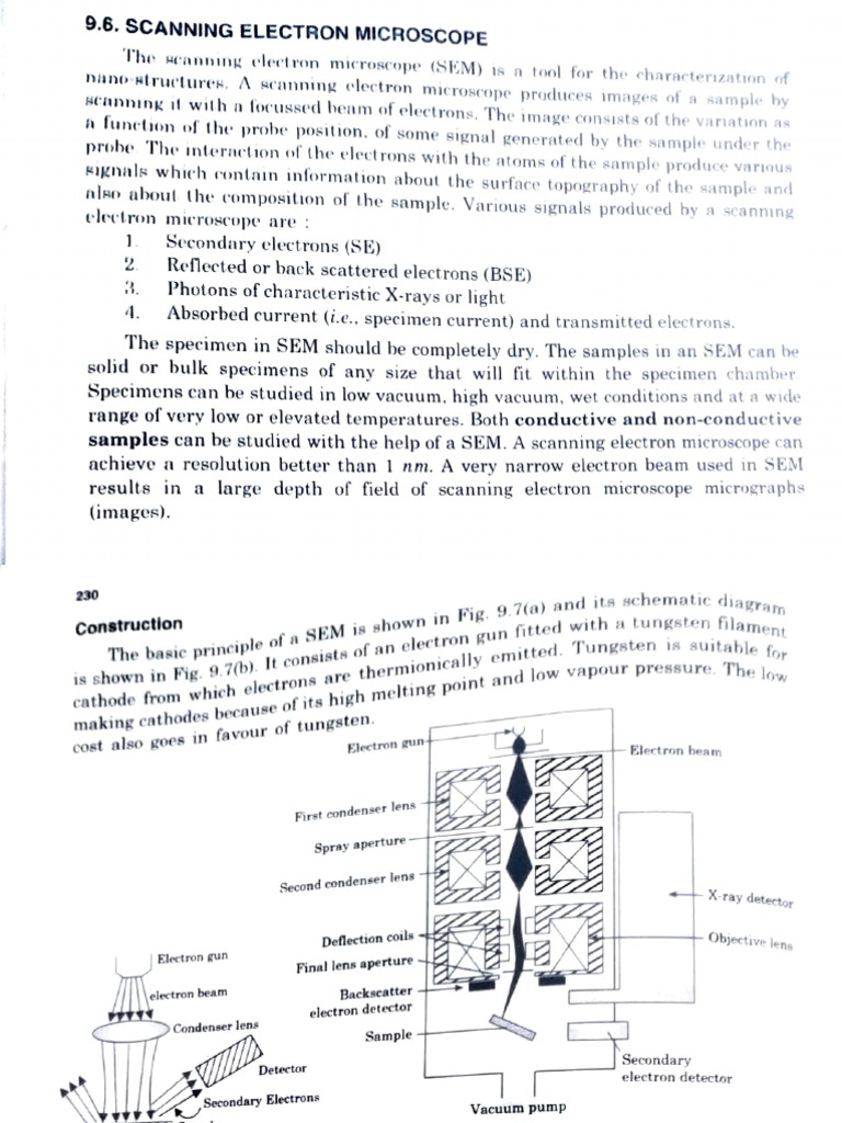 Nano Notes (1) | PDF | Scanning Electron Microscope | Microscope