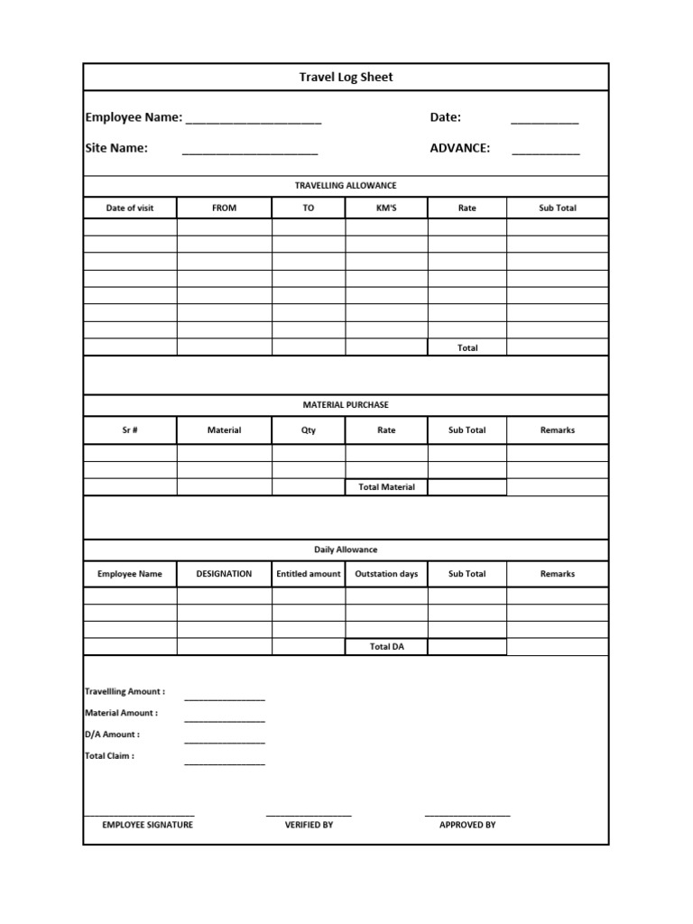 Travel and Expense Claim Form | PDF