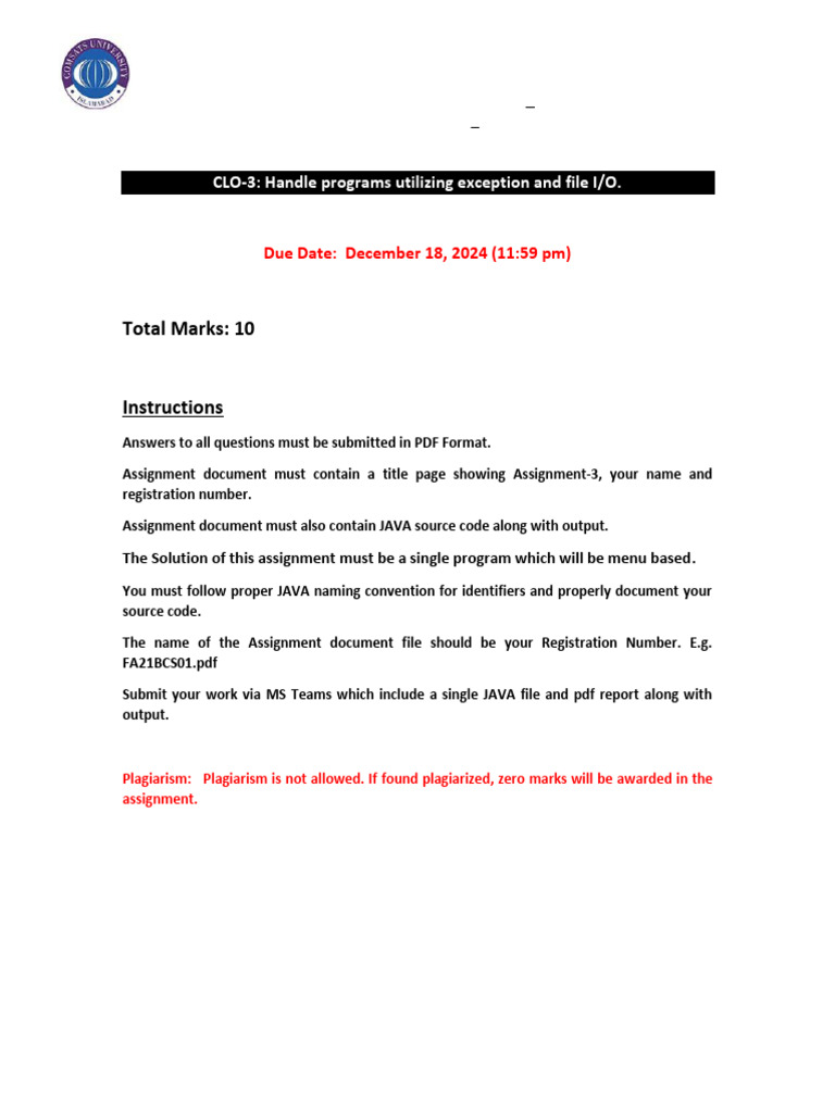 Class Assignment 4 - FA24 | PDF | Computer File | Filename