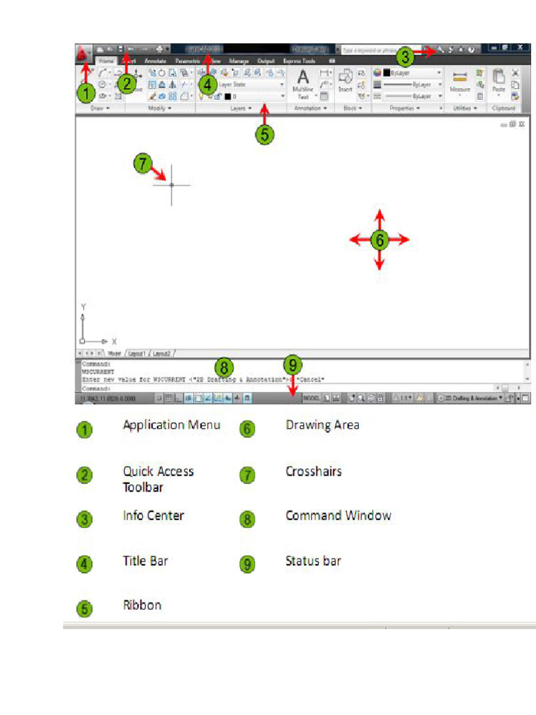 Autocad Note | PDF | Coordinate System | Cartesian Coordinate System