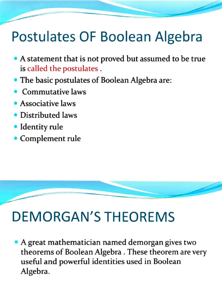 Boolean Algebra Postulates and K-Maps | PDF