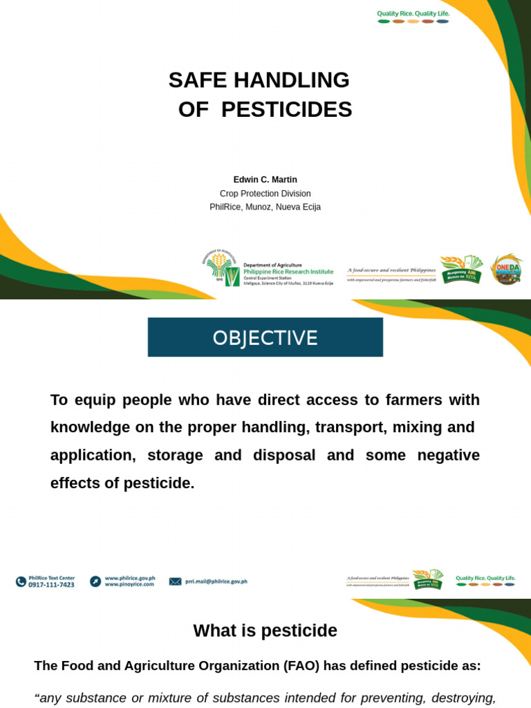 Safe Pesticide Handling Guidelines | PDF | Pesticide | Pest Control