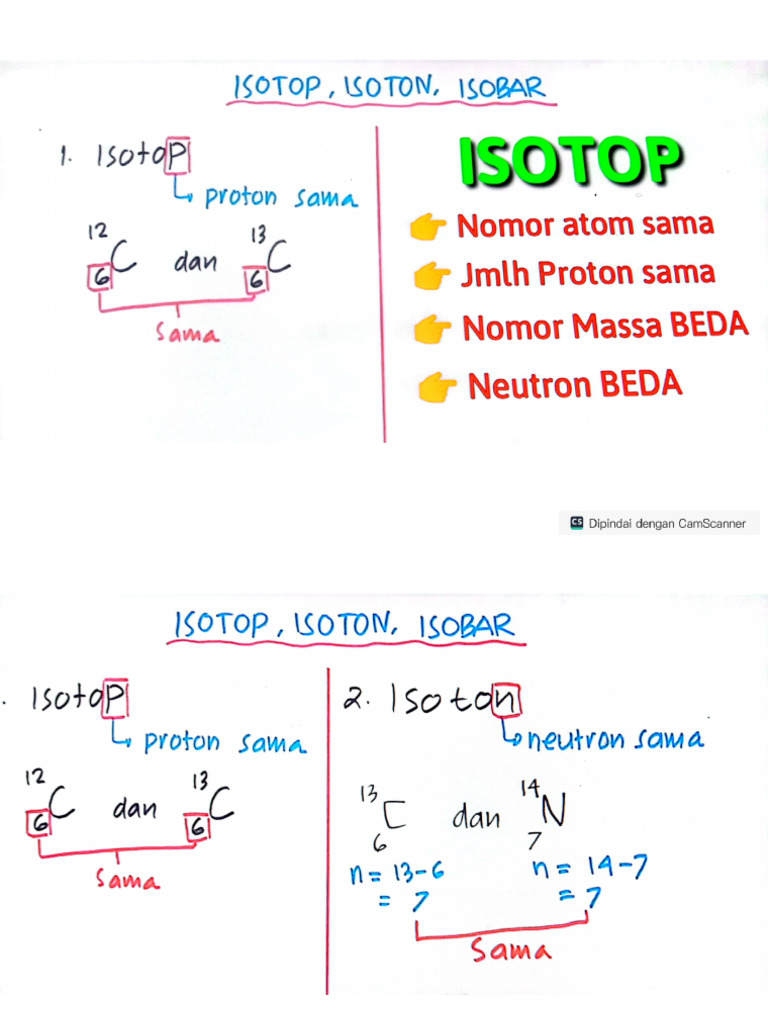 Struktur Atom 3 - Isotop | PDF
