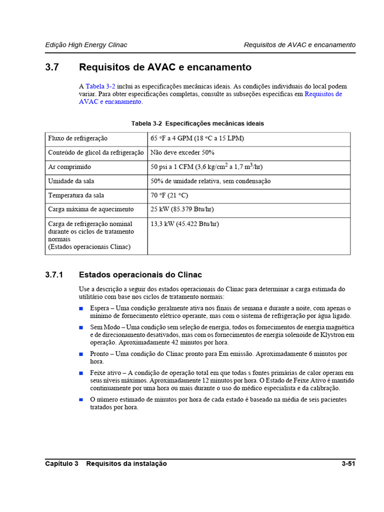 Requisitos AVAC e Encanamento Clinac | PDF | Alternador de energia ...