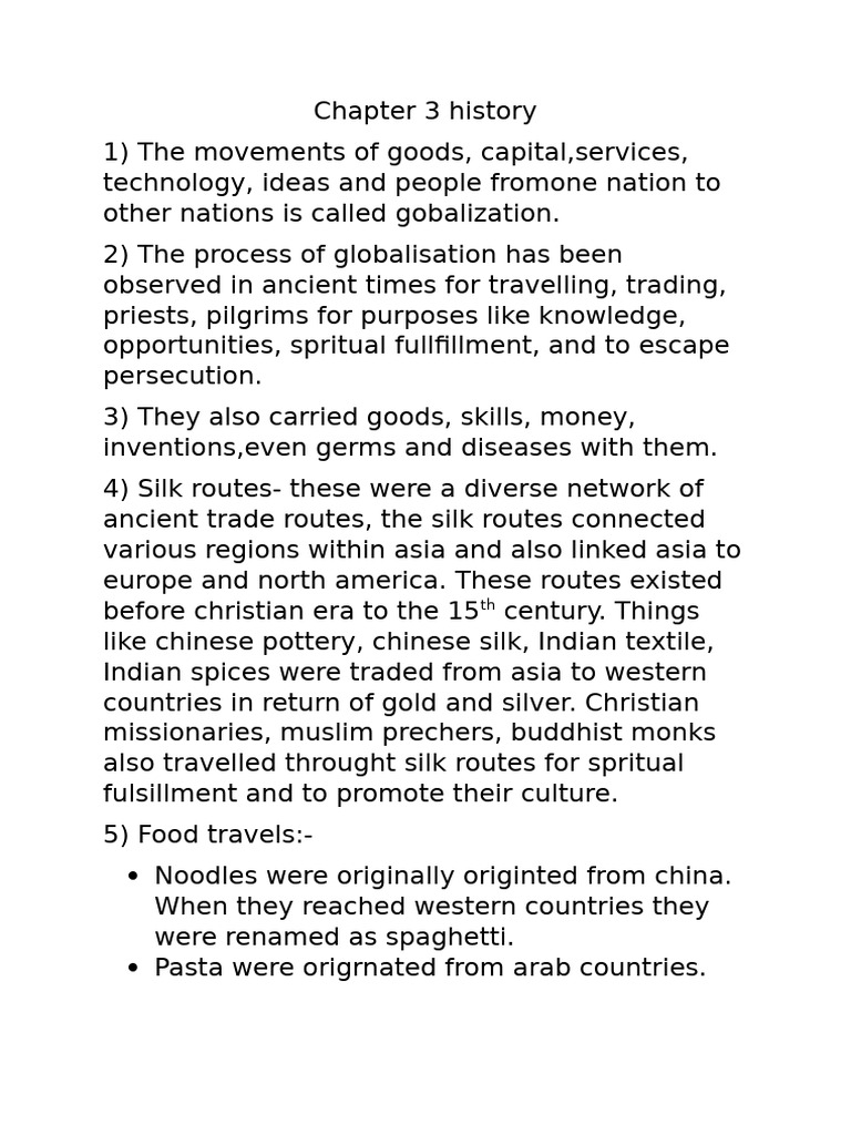 Chapter 3 history | PDF
