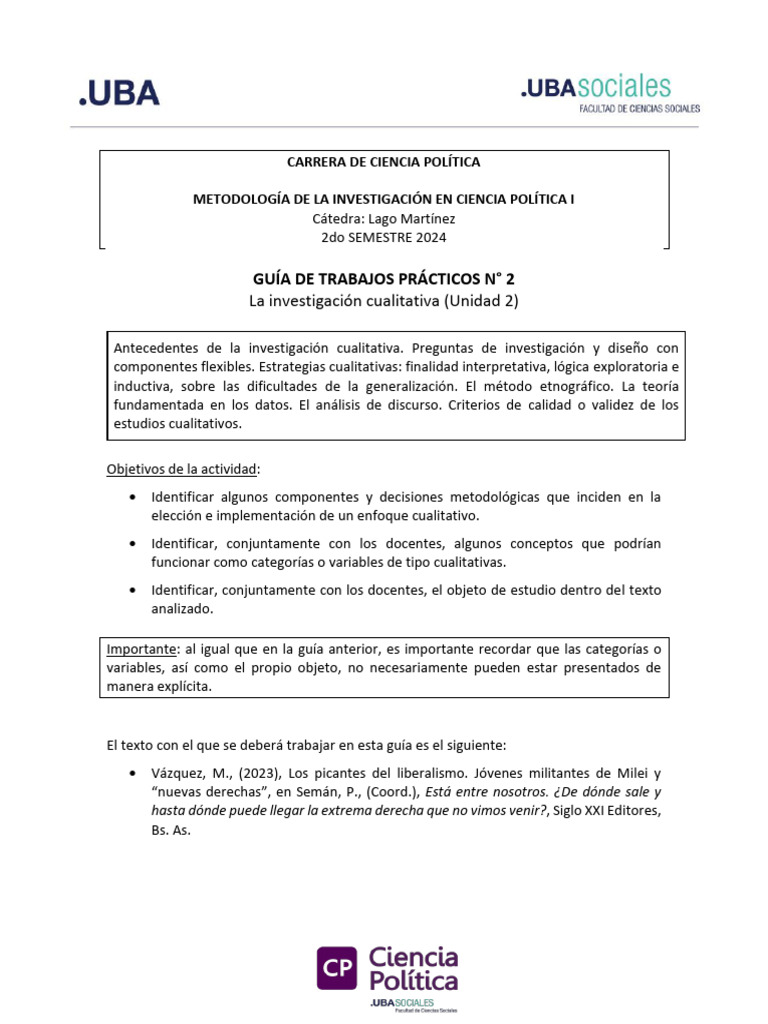Guía de TP2-2do cuat 2024 metodología 2024 | PDF