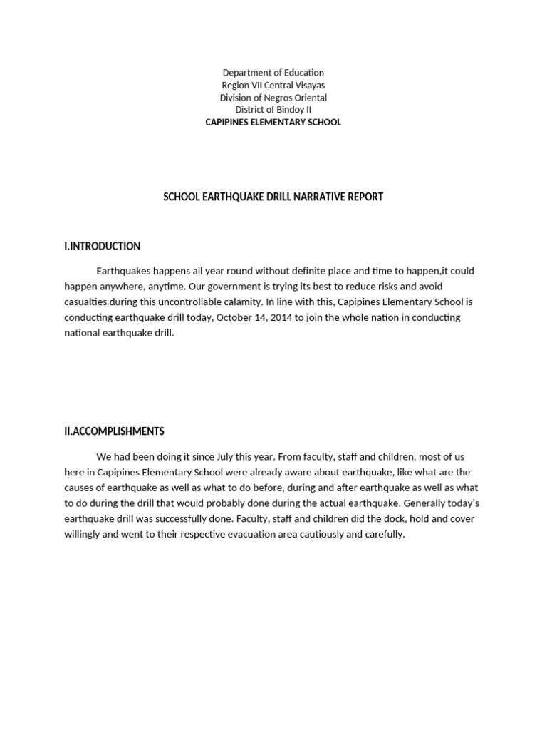 Narrative Report DRRM 2021 | PDF