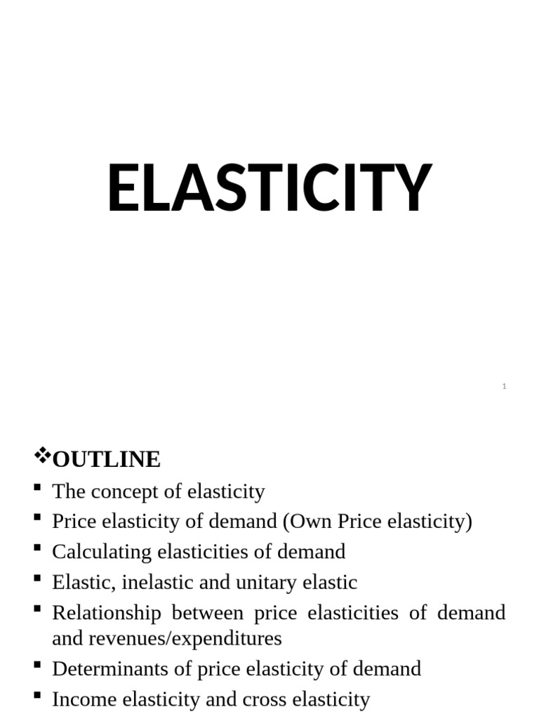 Understanding Price Elasticity Concepts | PDF | Elasticity (Economics ...