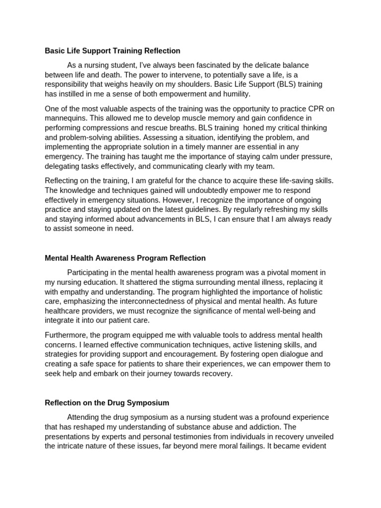 BLS and Mental Health Training Insights | PDF | Substance Abuse ...