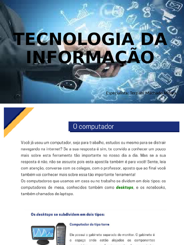Aula 1 - Introducao A Informatica Básica | PDF