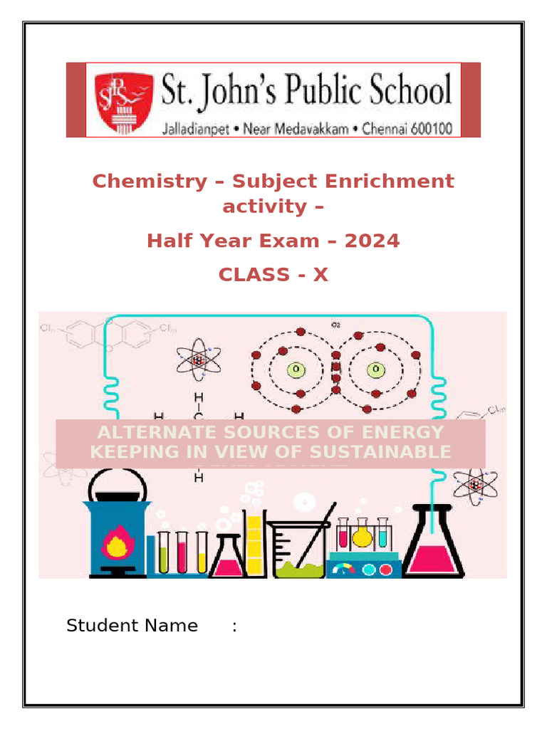 Chemistry Enrichment Activity 2024 | PDF