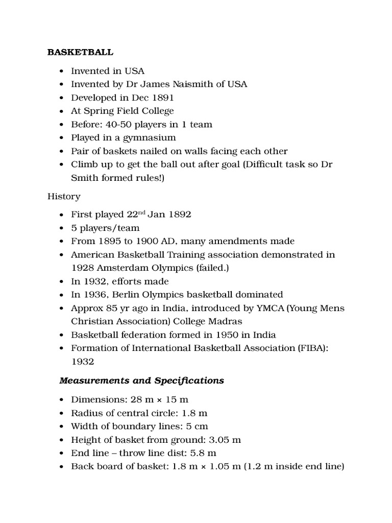 Basketball | PDF
