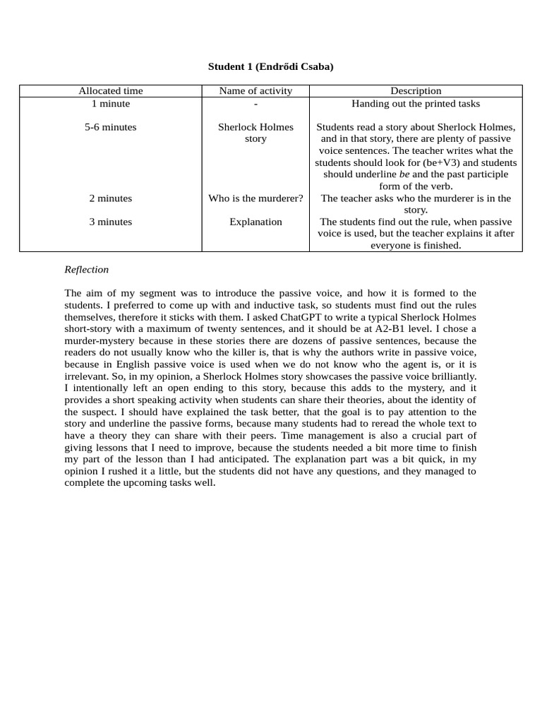 Ammar Reflections | PDF | Sherlock Holmes | Grammar