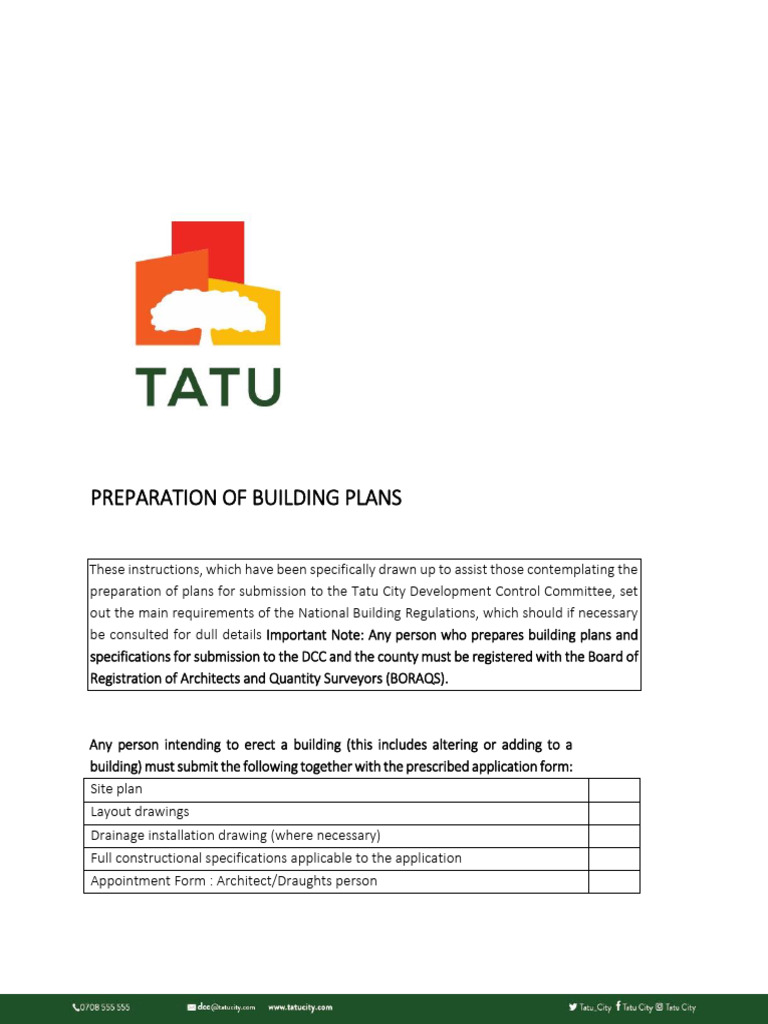 Building Plan Submission Guidelines | PDF | Drainage | Pipe (Fluid ...