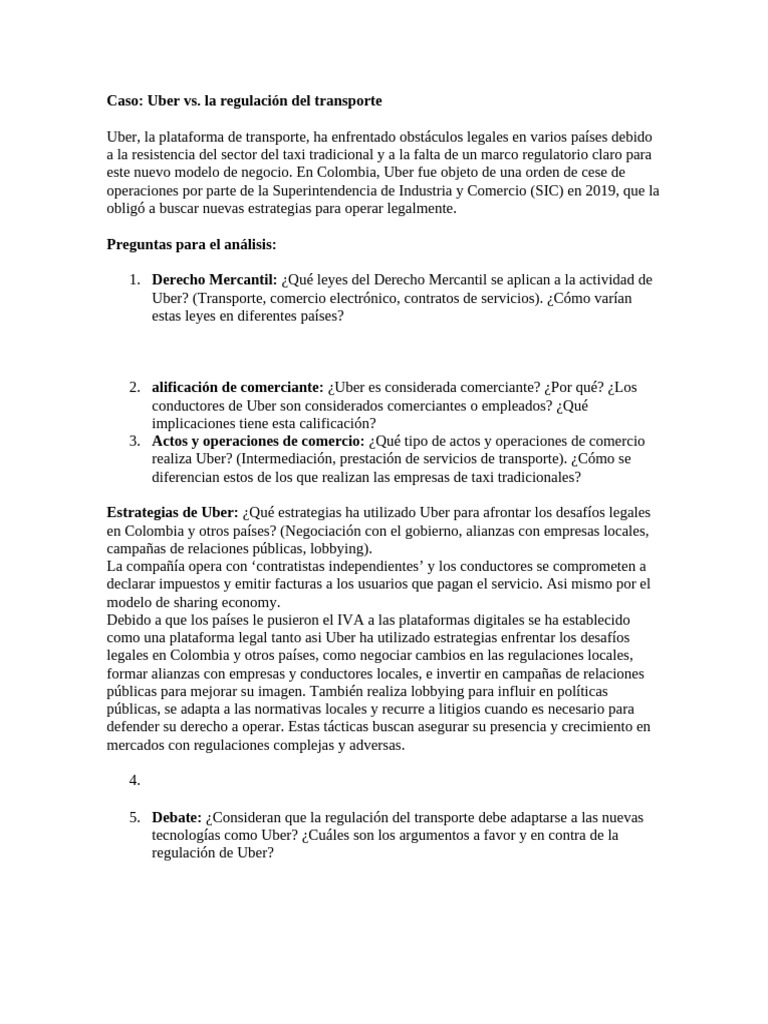 Caso Uber | PDF