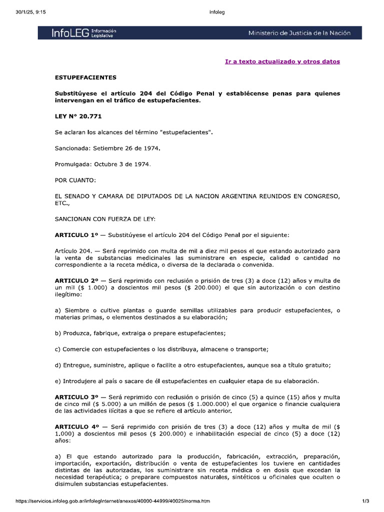 Ley 20771 | PDF
