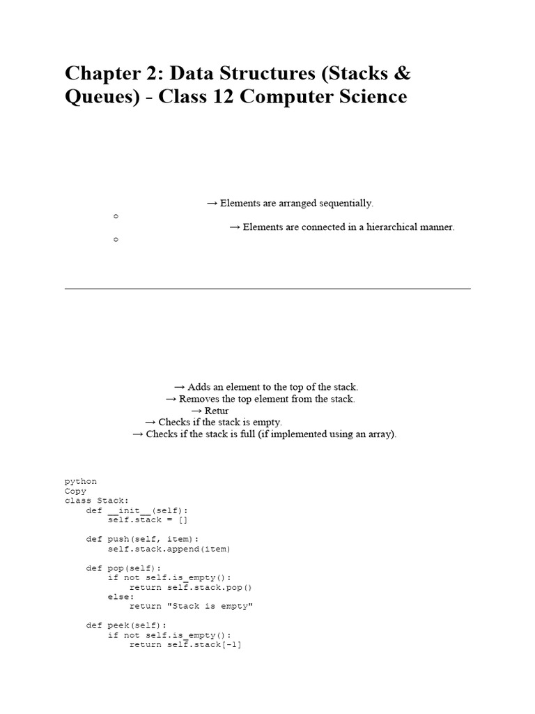 Chapter 2 | PDF | Queue (Abstract Data Type) | Algorithms And Data Structures