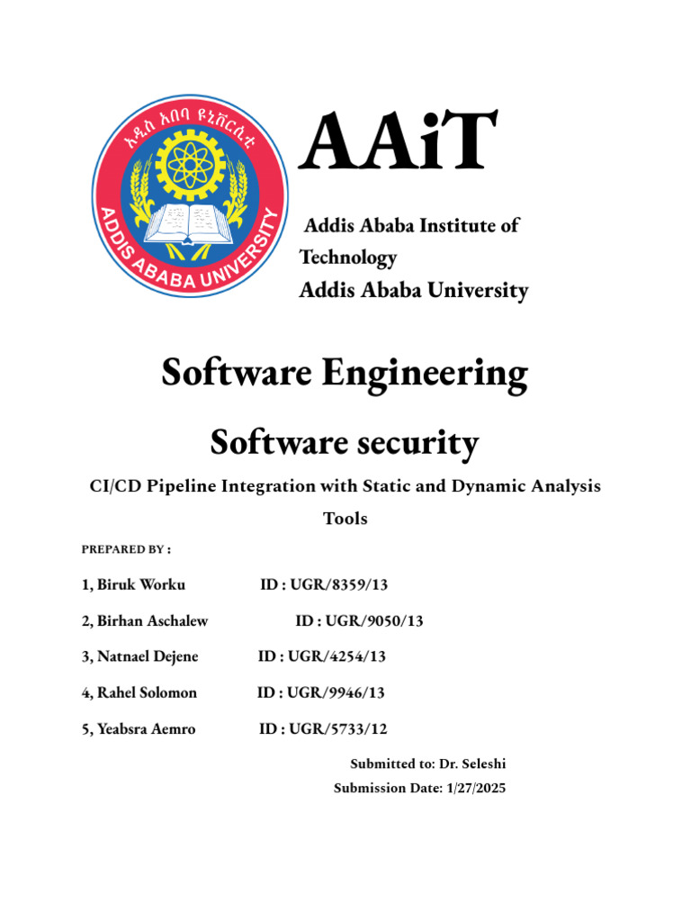 CI CD Pipeline Integration With Static and Dynamic Analysis Tools | PDF | Software Quality ...