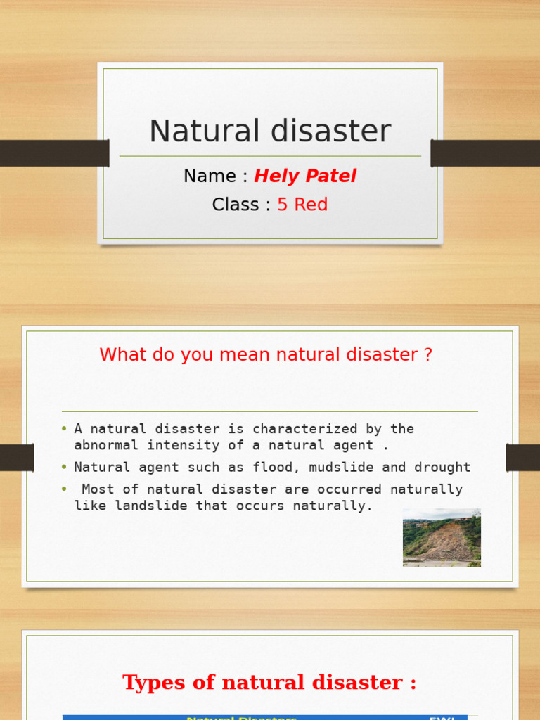 Natural Disaster | PDF