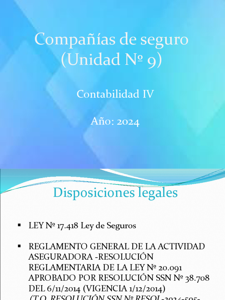 Seguros: Leyes y Tipos de Contratos | PDF | Póliza de seguros | Seguro