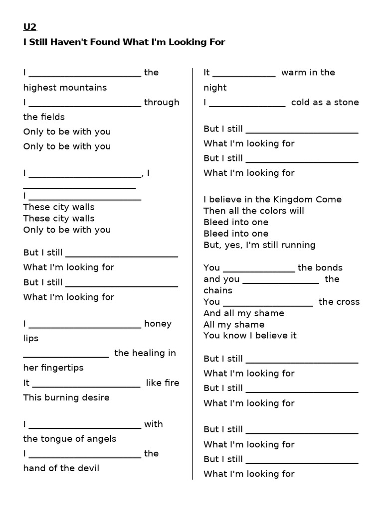U2 Complete | PDF