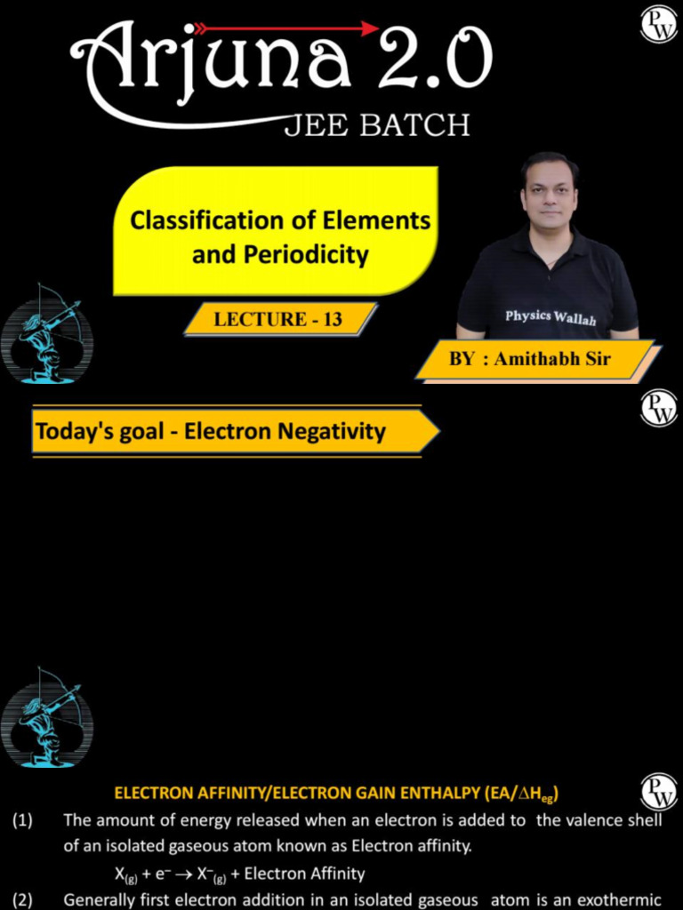 Classification of Elements and Periodicity 13 _ Class Notes | PDF