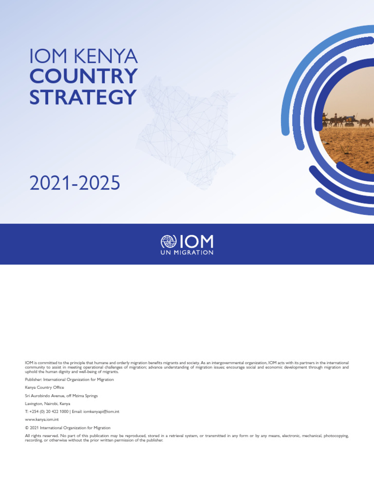 IOM Kenya Country Office Strategy 2021-2025 - 0 | PDF | Human Migration ...